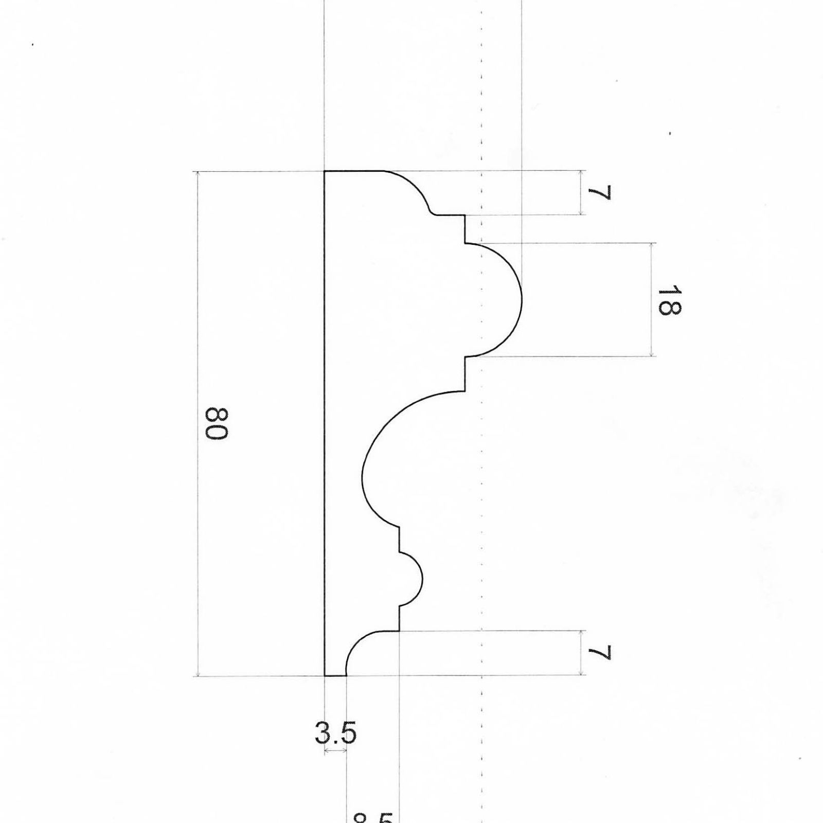 Wooden dado 81 x 32mm | Dado Rails | The Victorian Emporium