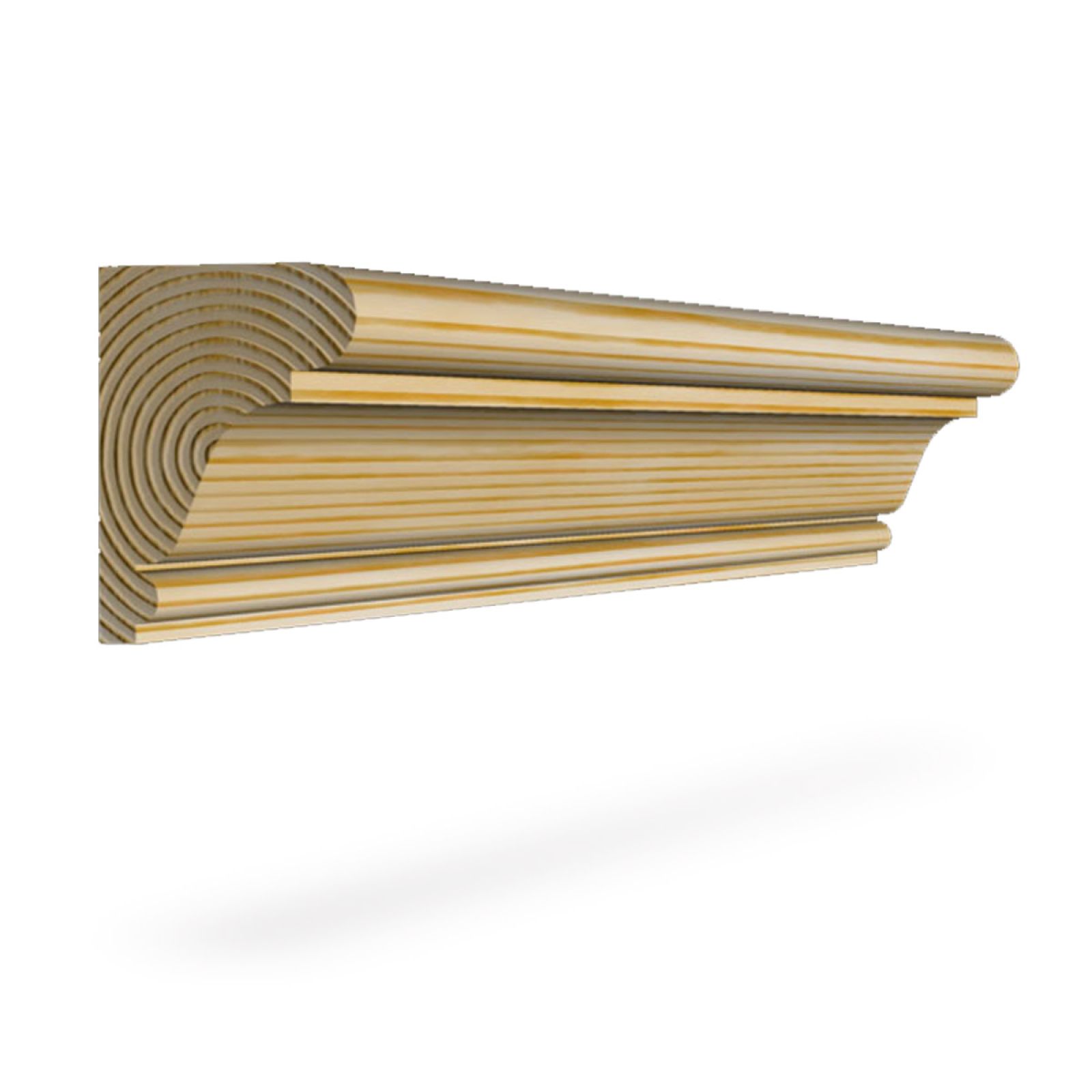 Wooden Dado 58 x 42mm - with Flat Top in Redwood (pine)