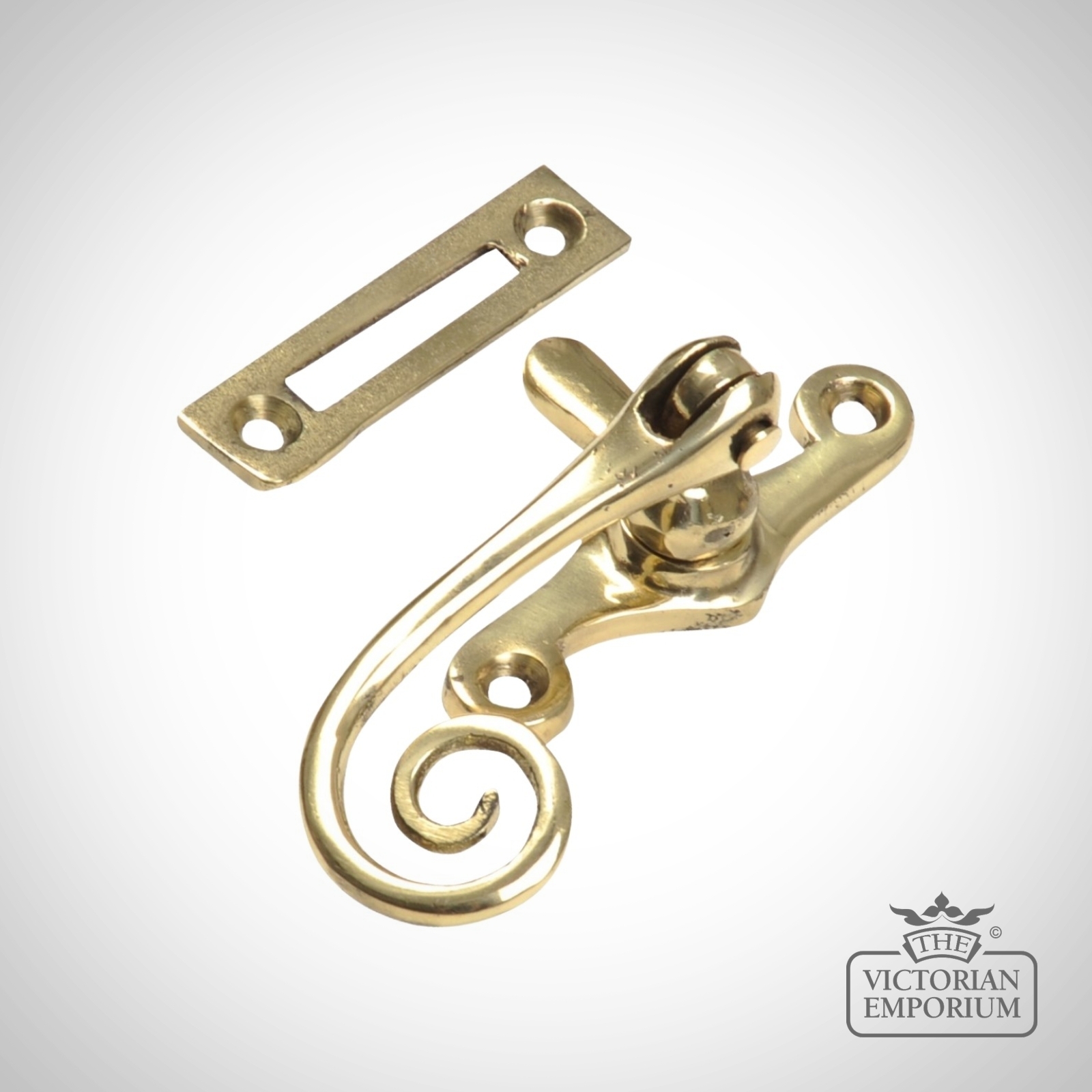 Mortice plate in smooth brass | Window Accessories