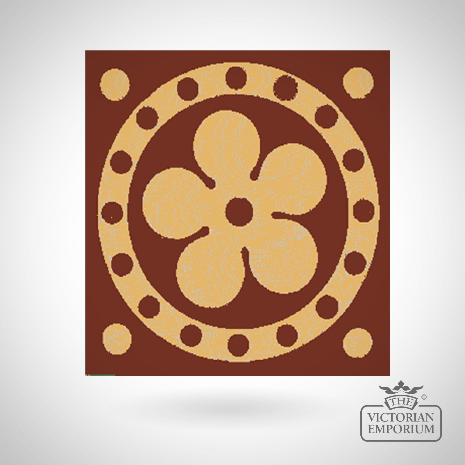 Encaustic 6" square tile - design 15