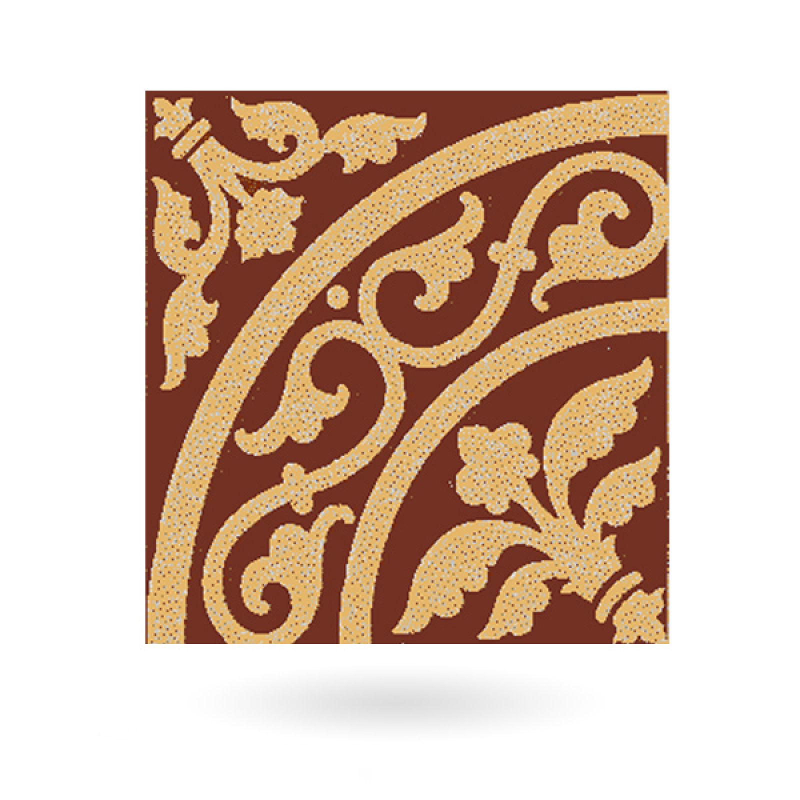 Encaustic 6" square tile - design 24