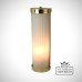 Reeded glass wall lights in a choice of finishes