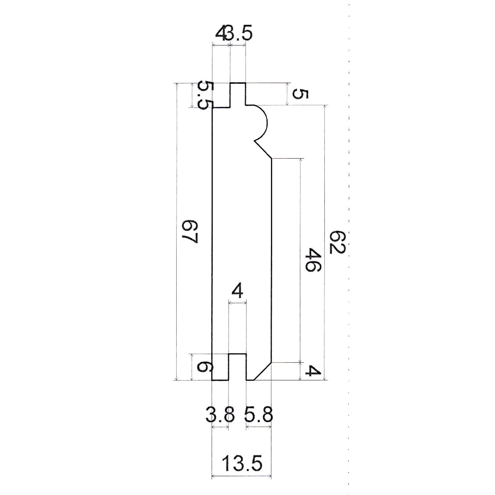 Reed and Bead Panelling 67 x 14mm | Panelling