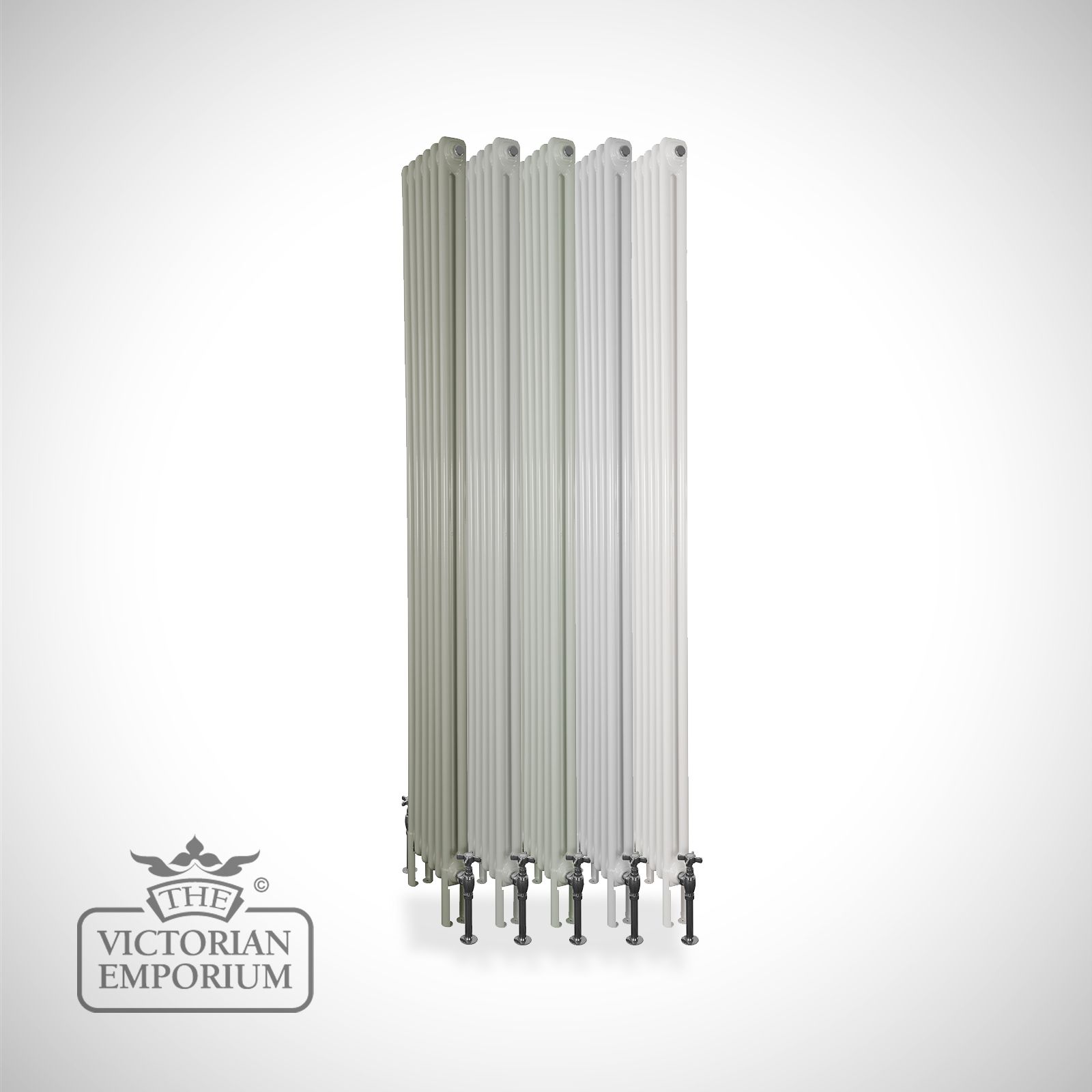 2 Column Plain Tall Steel Column Radiator - 1910mm | The Victorian Emporium