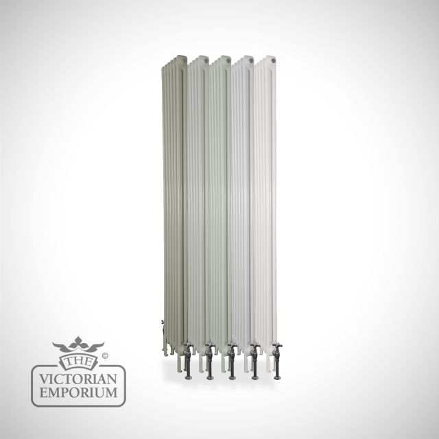 2 Column Plain Tall Steel Column Radiator - 1910mm | The Victorian Emporium