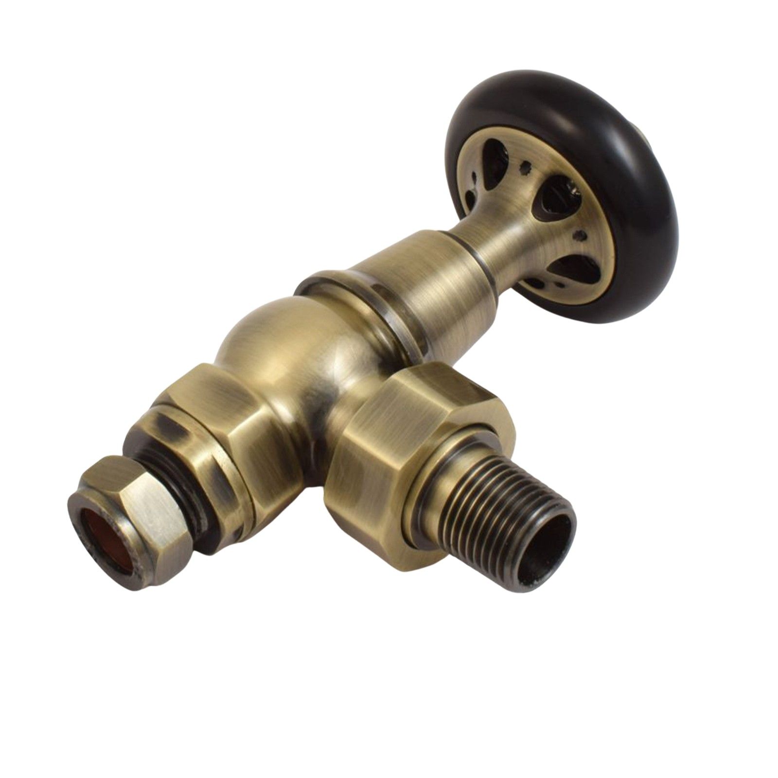 Comodore Manual Angled Radiator valve set