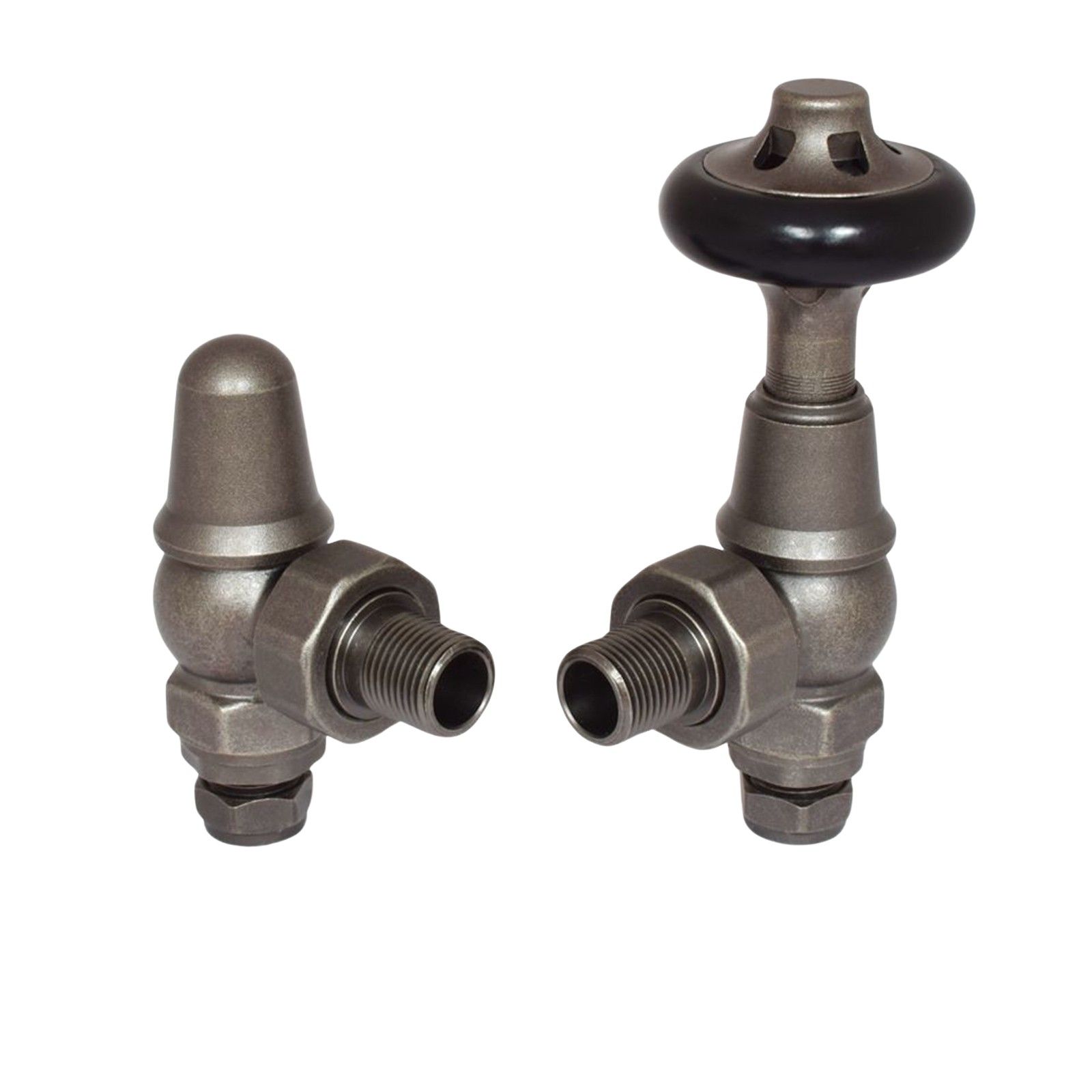 Comodore Manual Angled Radiator valve set