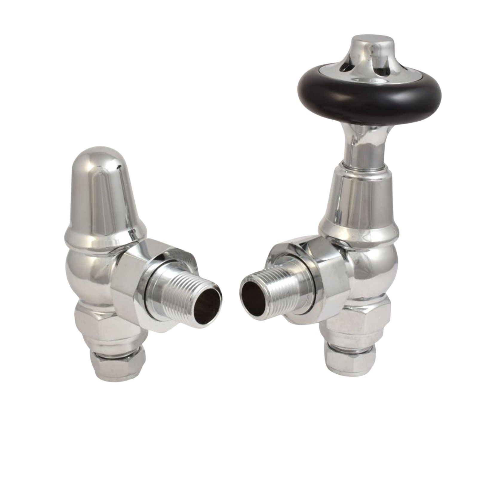 Comodore Thermostatic Angled Radiator valve set