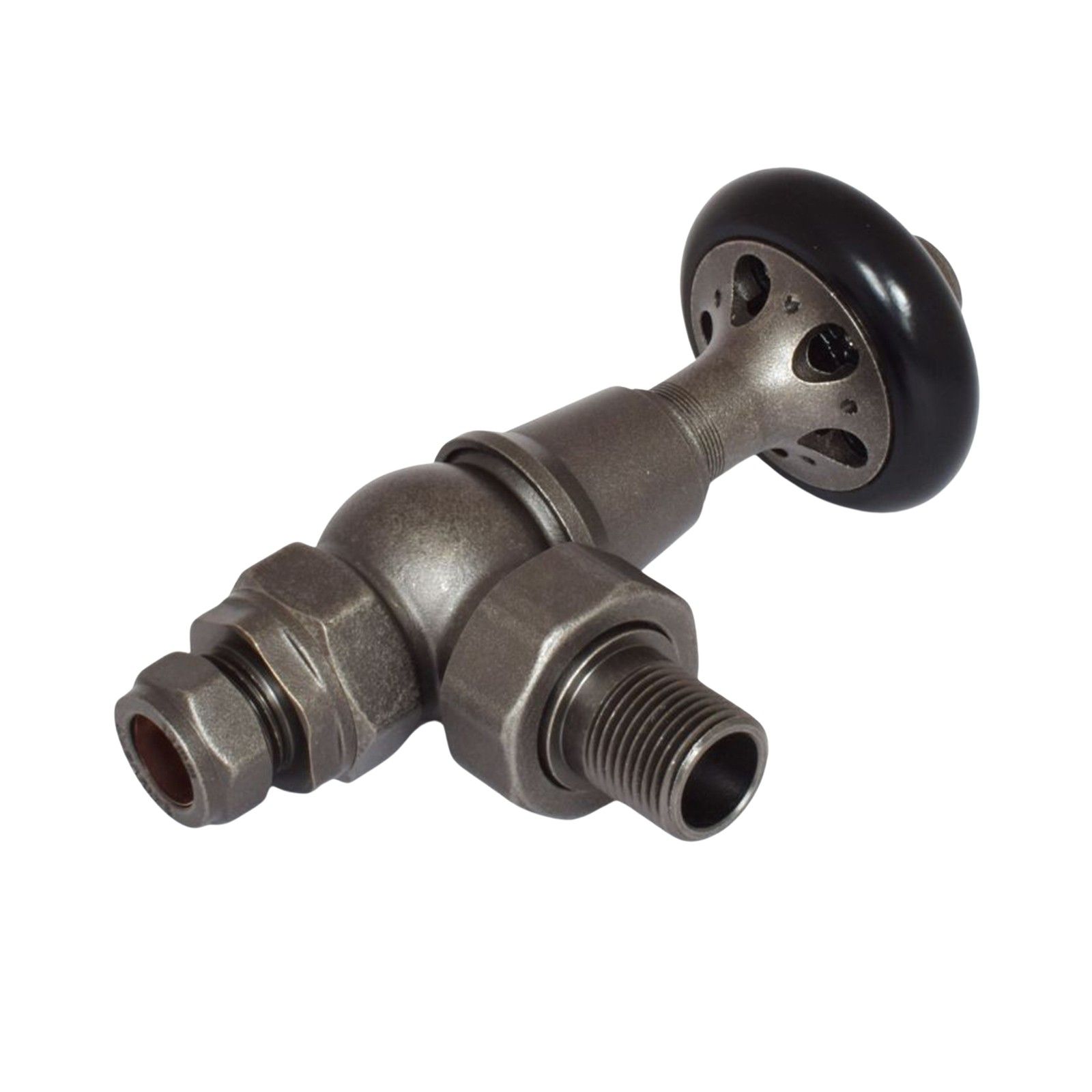 Comodore Thermostatic Angled Radiator valve set