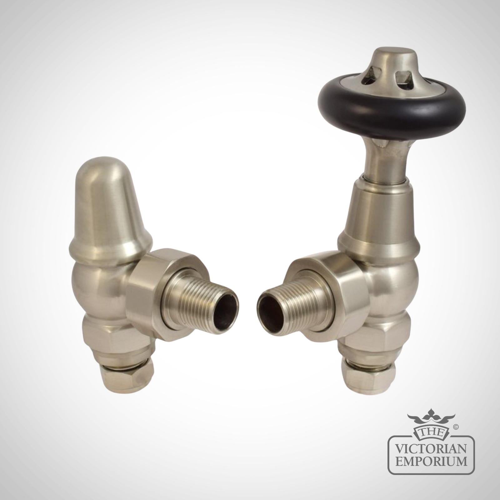 Comodore Thermostatic Angled Radiator valve set