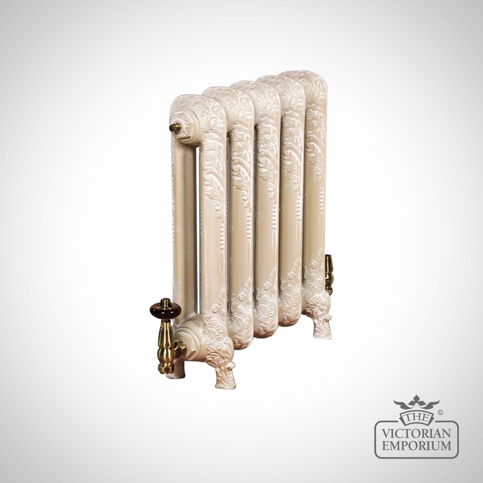 Shaftsbury Cast Iron Radiator 740mm High - Ornate Design