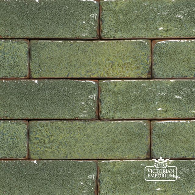 Glazed Brick Slip in Jade | The Victorian Emporium