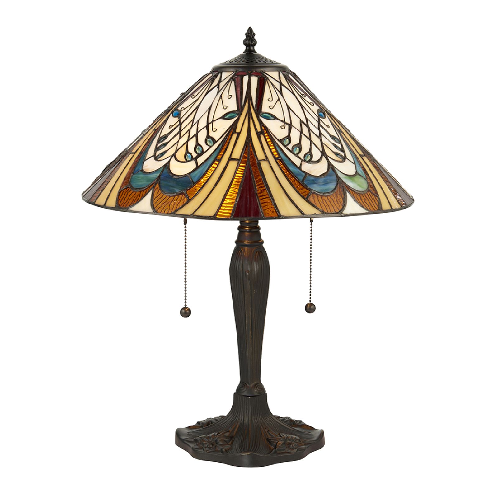 Hector Medium Tiffany Table Lamp | Table and Desk Lamps