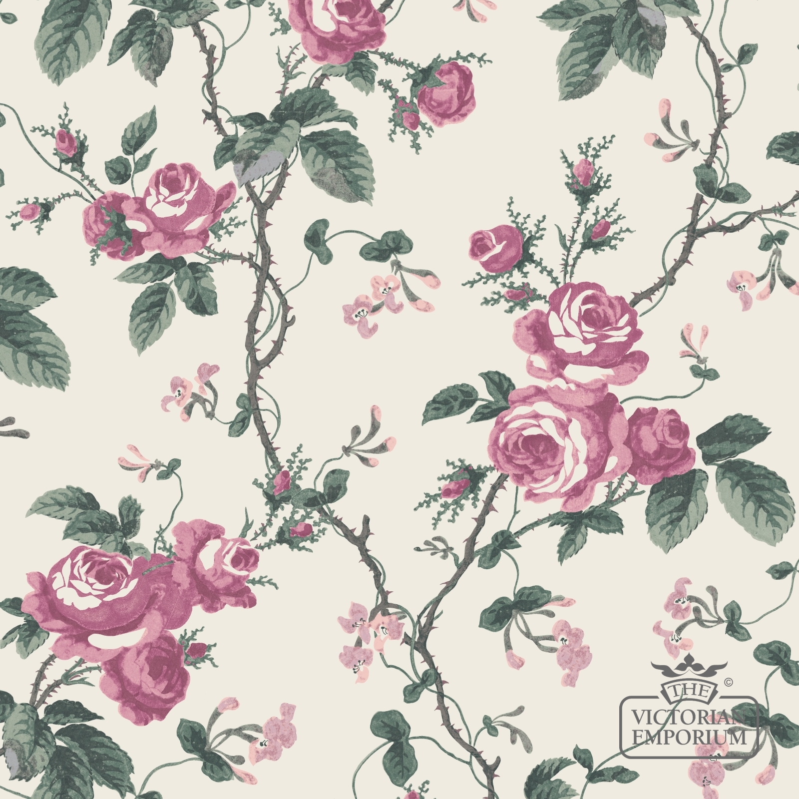 French Roses wallpaper | The Victorian Emporium