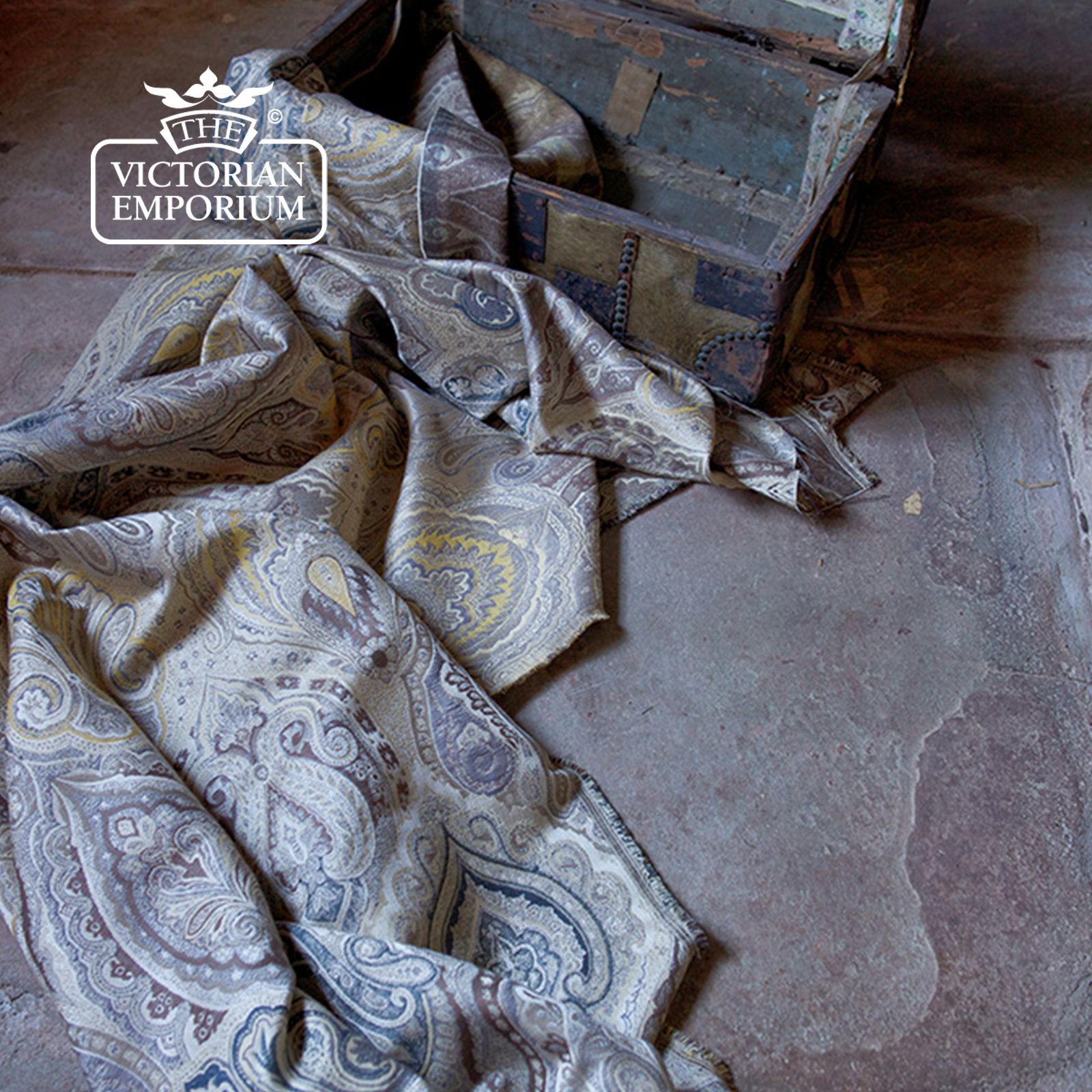 Babylon Paisley Fabric in a choice of colourways