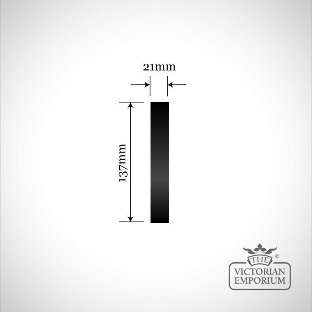 Victorian Border tiles - plain black strips