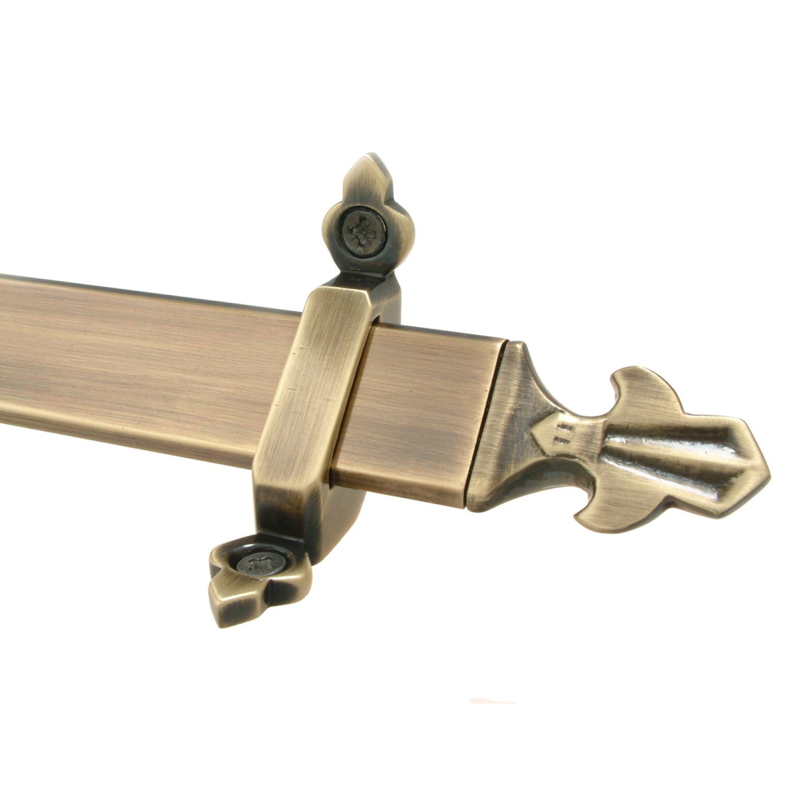Triangular Stair Rod with Fleur de Lys finial | Stair Rods