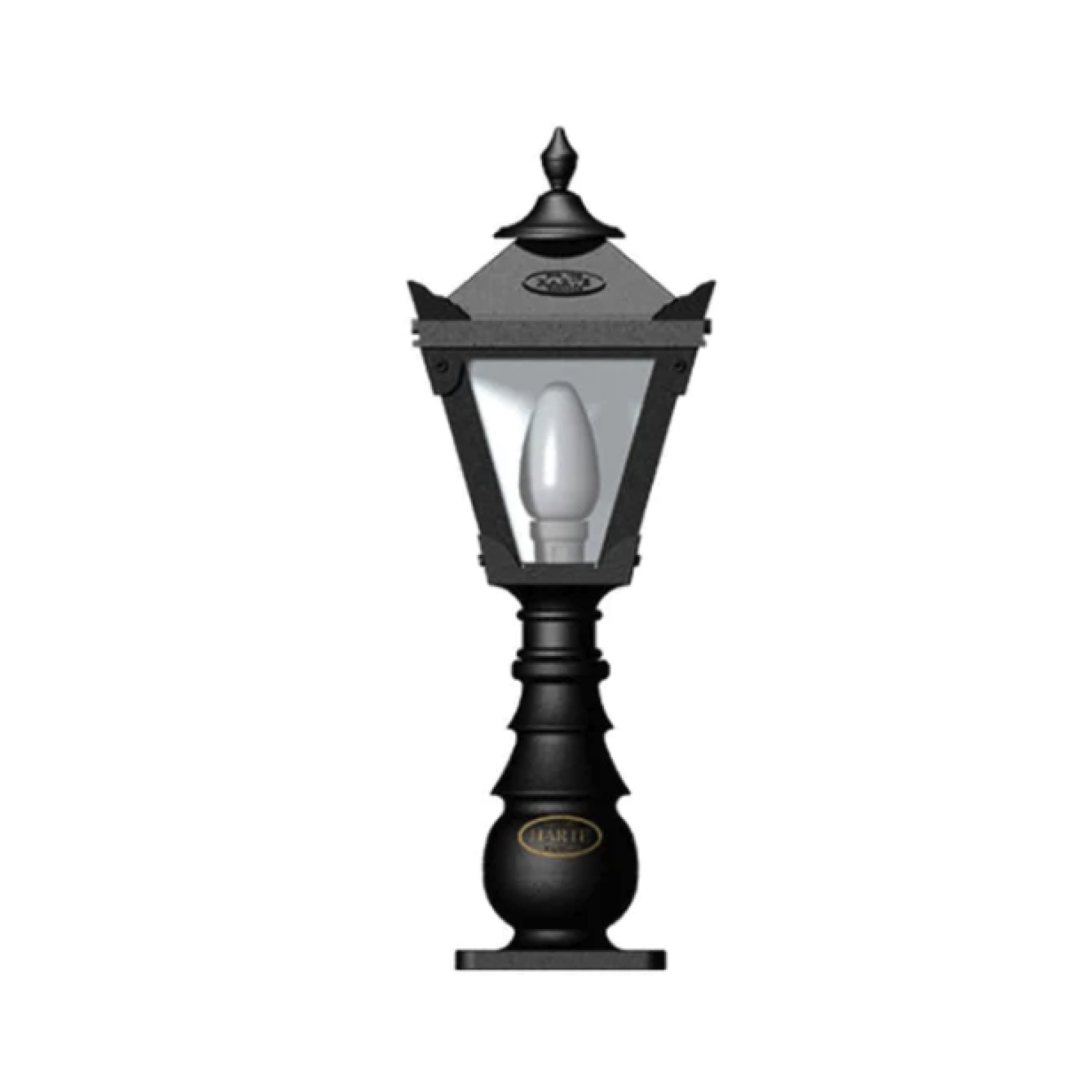 Traditional Cast Iron Lantern on Cast Iron Pedestal in a choice of sizes