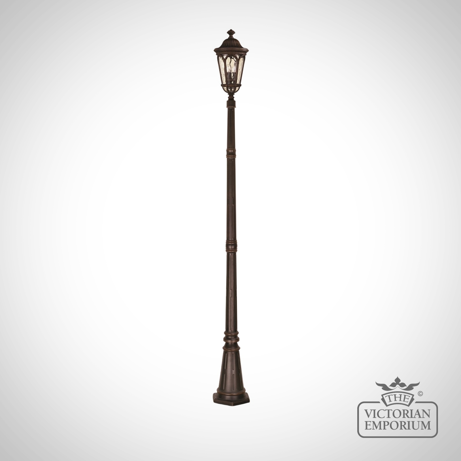 Regent Lamp Post In Rich Walnut Finish