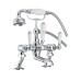 Bath Mixer Taps With Cranked Legs - in Chrome, Nickel or Copper