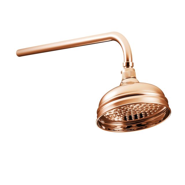 Shower Rose - 6"- in Chrome, Nickel or Copper