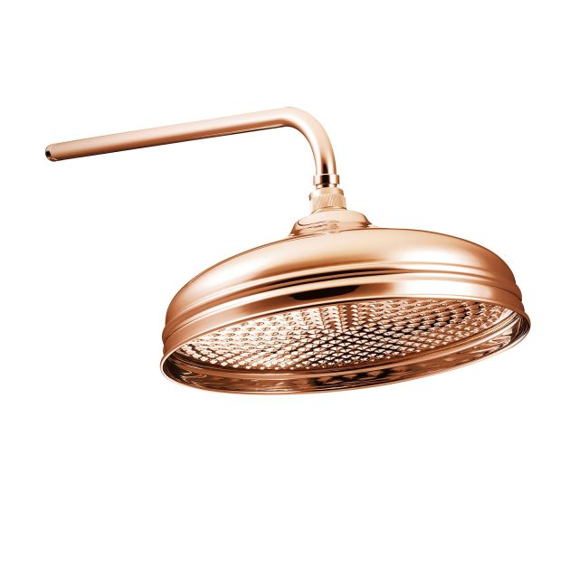 Shower Rose - 12"- in Chrome, Nickel or Copper