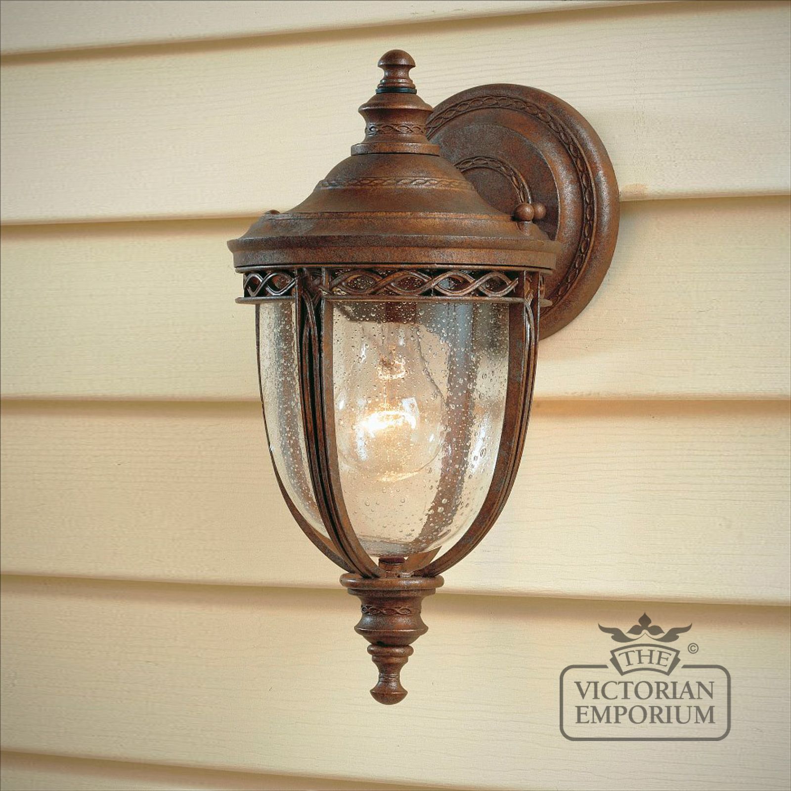 Bridle Small Wall Light In British Bronze | Outdoor Wall Lights