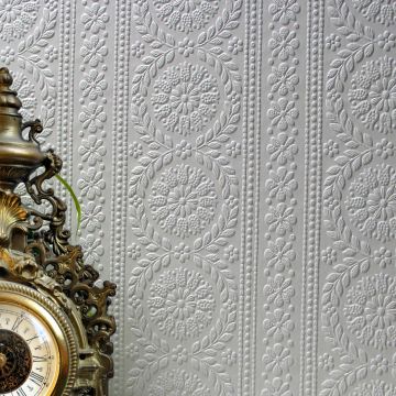 Anaglypta Wallpaper with Square Tile Design - VE80000